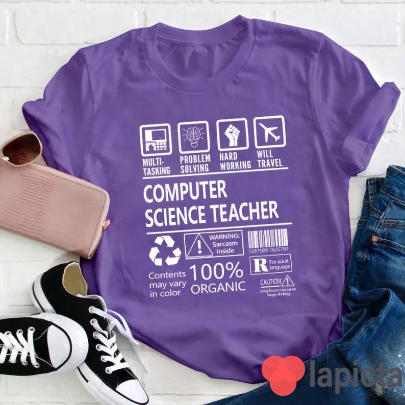 Computer Science Teacher T-shirt, Kindergarten Shirt, Computer Teacher ...