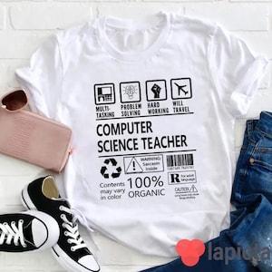 Computer Science Teacher T-shirt, Kindergarten Shirt, Computer Teacher ...