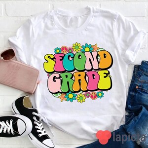 Personalized Grade Colorful Flowers Teacher T-shirt, Kindness Shirt ...