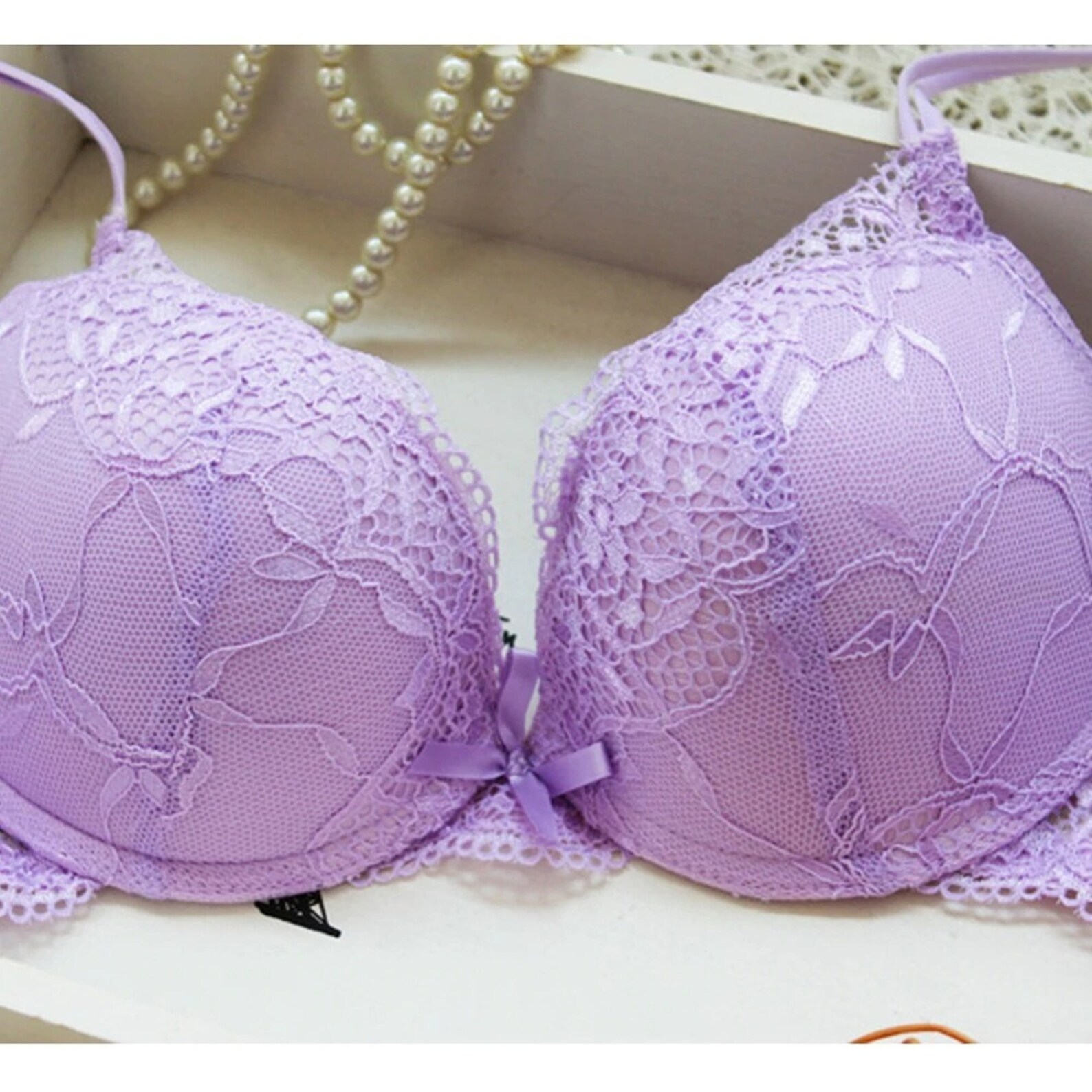 New Women Bra Sets Lady Cute Sexy Underwear Satin Lace Etsy
