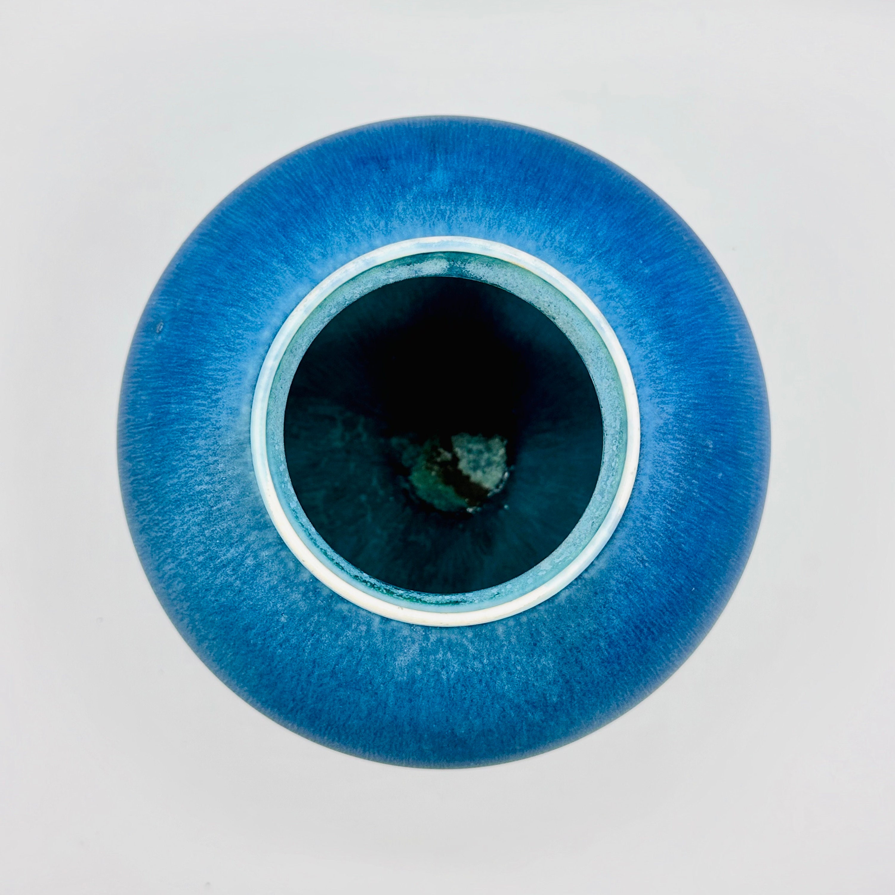 Handmade Korean Moon Jar, Moon Jar, 달항아리, Blue Moon Jar, Moon Vase ...