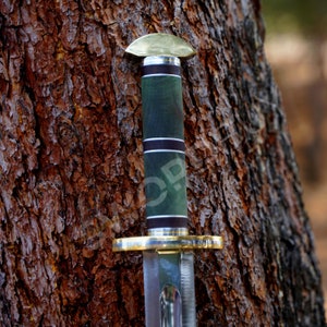 Handmade Carbon Steel Viking Sword: Walnut Handle, Display Decor - Etsy