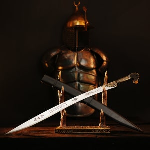 Espada Yatagan, Espada Yataghan hecha a mano, Espada cosplay Yatagan ...