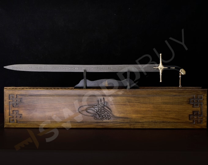 Prophet Muhammad Sword Hand Forged Damascus Sword Sword With - Etsy