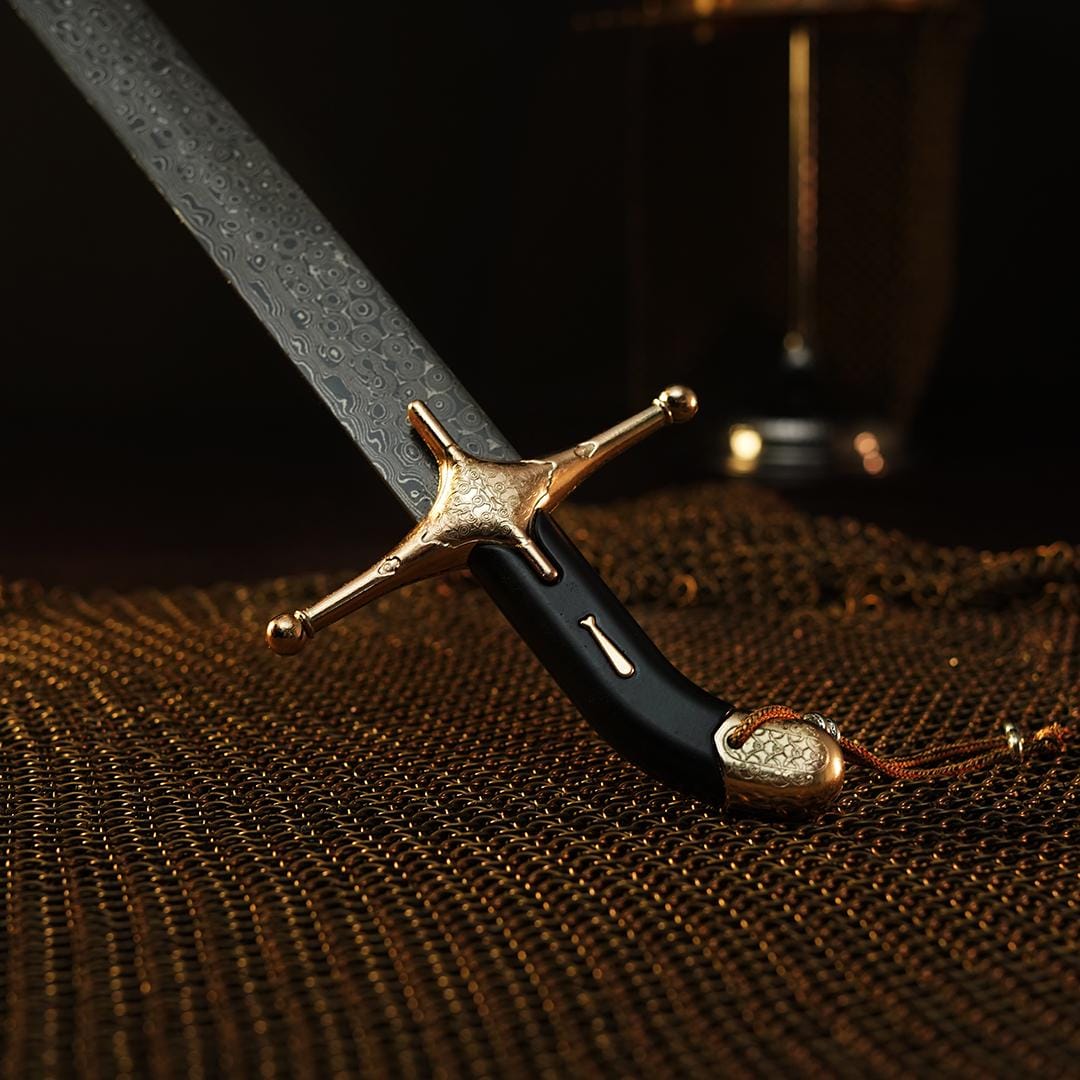 Prophet Muhammad Sword, Hand Forged Damascus Sword, Sword With Box ...