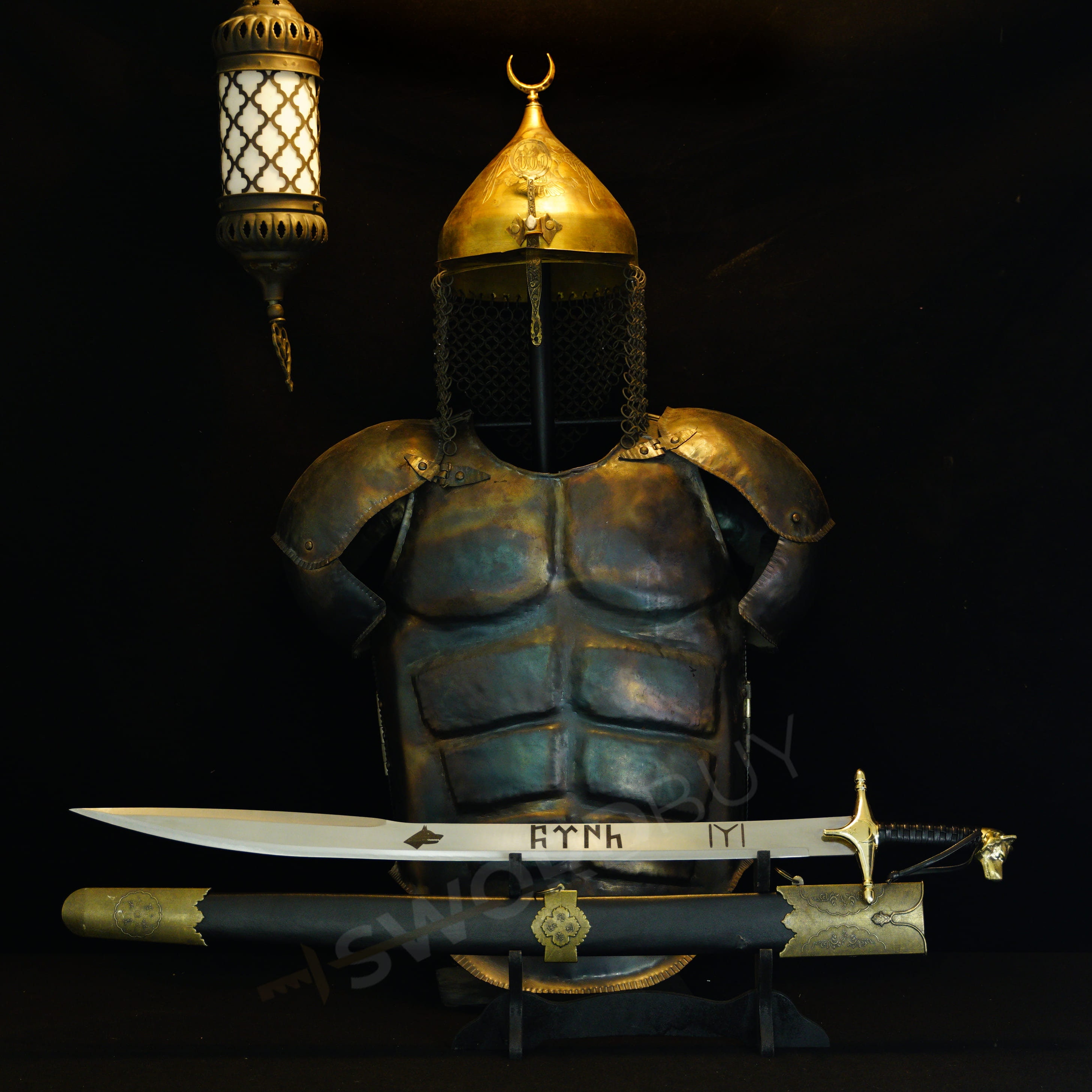 Épée turque avec tête de loup Full Tang Dirilis Ertugrul Sword - Etsy ...