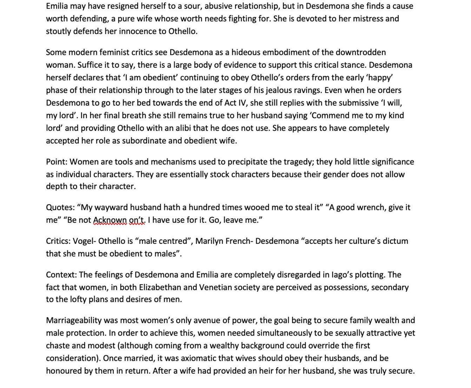 OTHELLO ESSAY PLANS A Level English Literature (themes) (edexcel) - Etsy