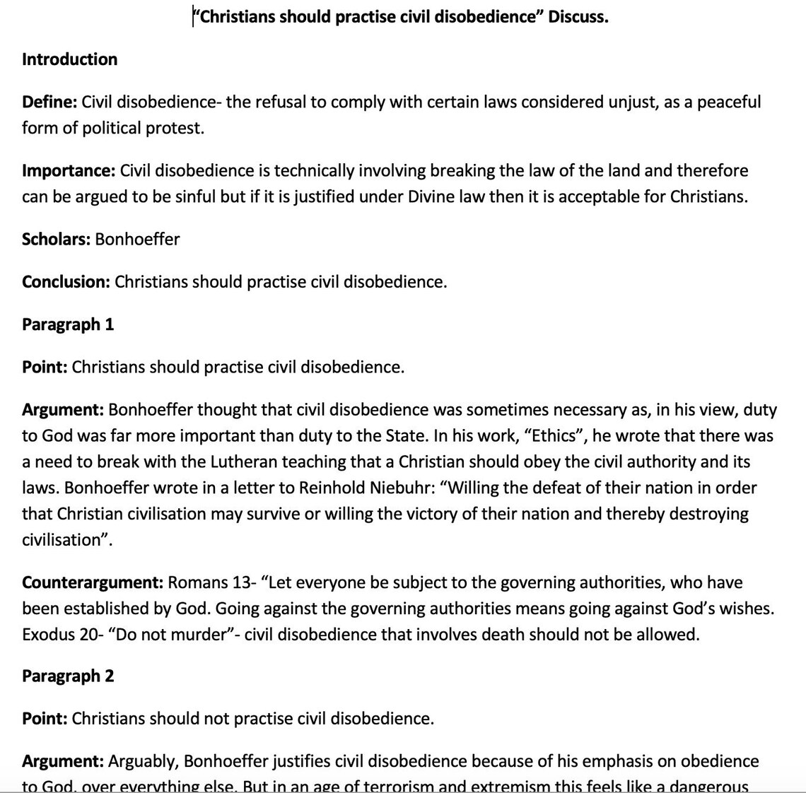 Christian Moral Action and Principles Essay Plans-philosophy & Ethics A Level OCR - Etsy