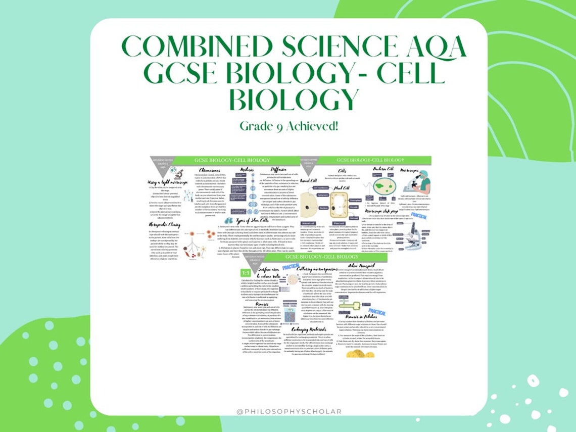 Combined Science Complete Paper 1 GCSE Biology AQA Revision Etsy combined-science-complete-paper-1-gcse-biology-aqa-revision-etsy