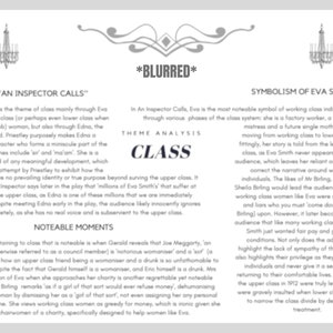 An Inspector Calls Theme Analysis Maps GCSE English Literature - Etsy