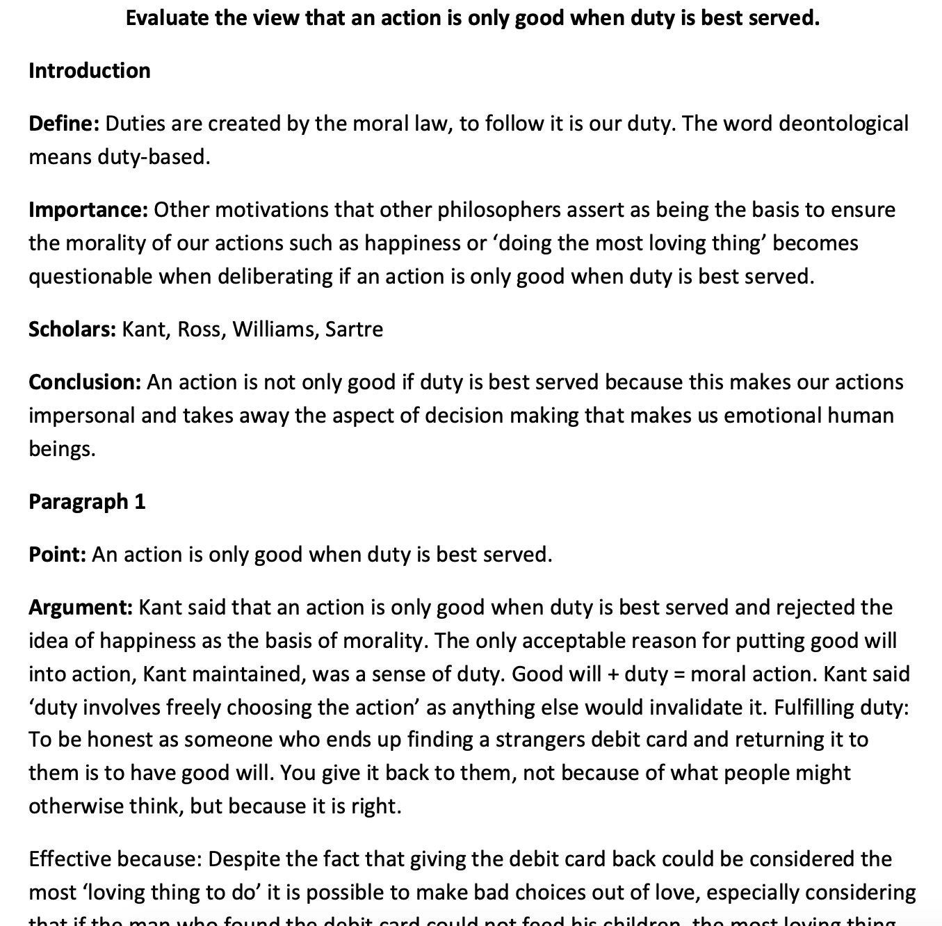 Kantian Ethics- Philosophy & Ethics A Level OCR - Etsy UK