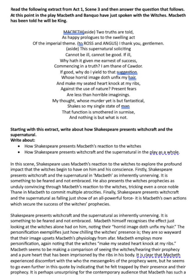 MACBETH REVISION PACK- Essay Plans, A Quote Bank , Character Profiles ...