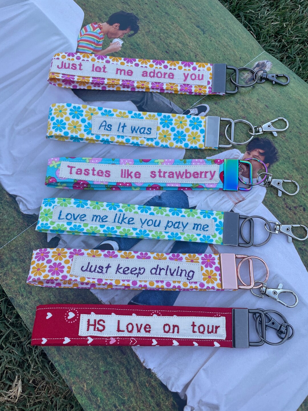 Harry Styles Inspired Wristlet, Lanyard, Key Fob. Love on Tour, Harry’s ...