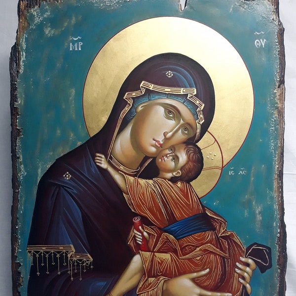 Orthodox Icons Christ and Theotokos - Etsy