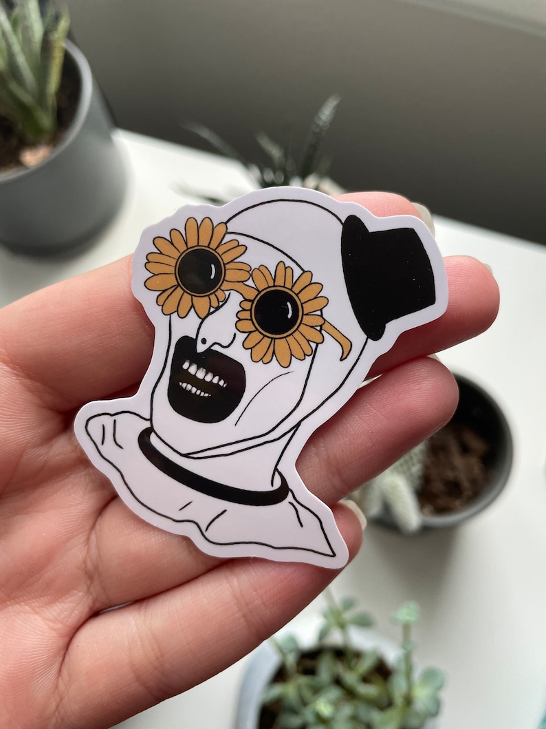 Sunflower Glasses Sticker Art the Clown Terrifier 2 - Etsy