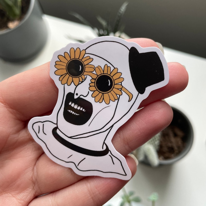 Art the Clown Flower Glasses - Etsy