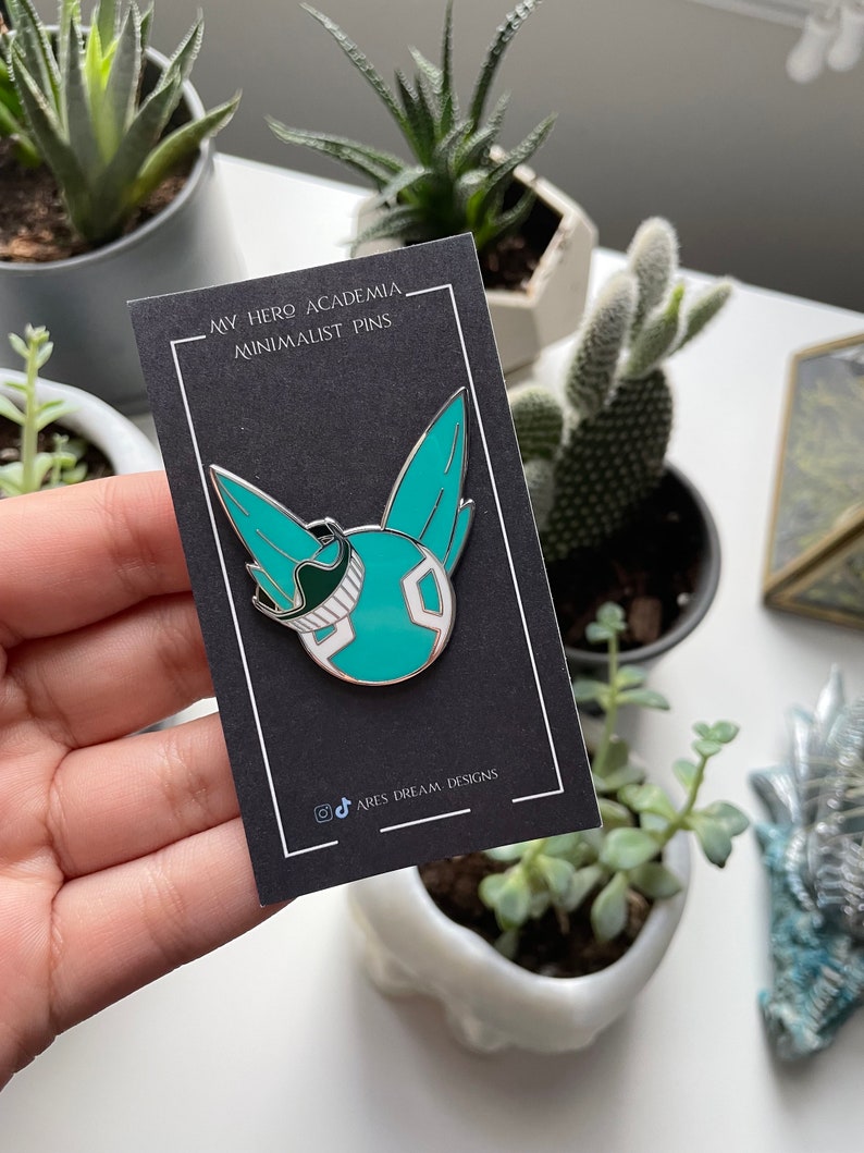 Green Hero Minimalist Enamel Pin - Etsy