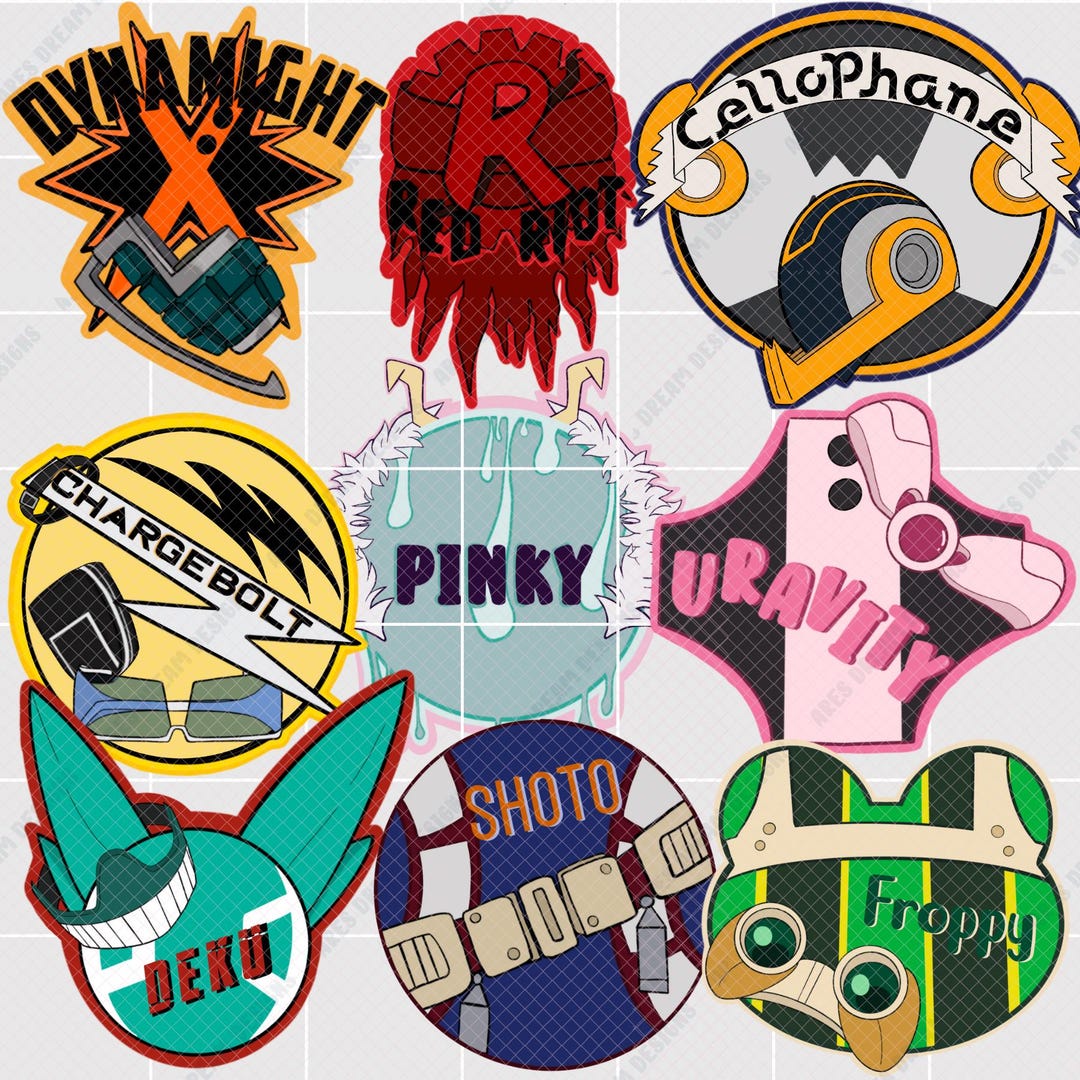 Hero Logo Stickers - Etsy