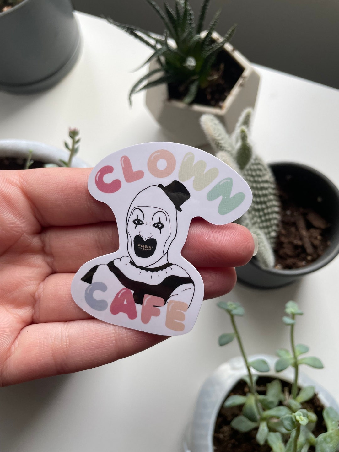 Clown Cafe Sticker - Etsy