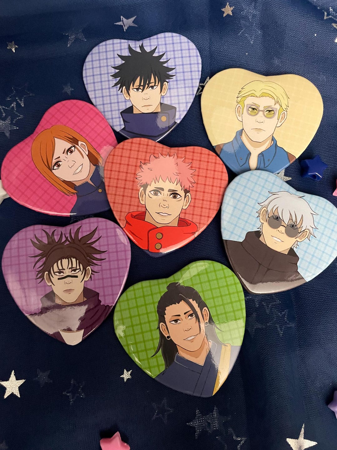 Sorcerer/curses Heart Buttons - Etsy