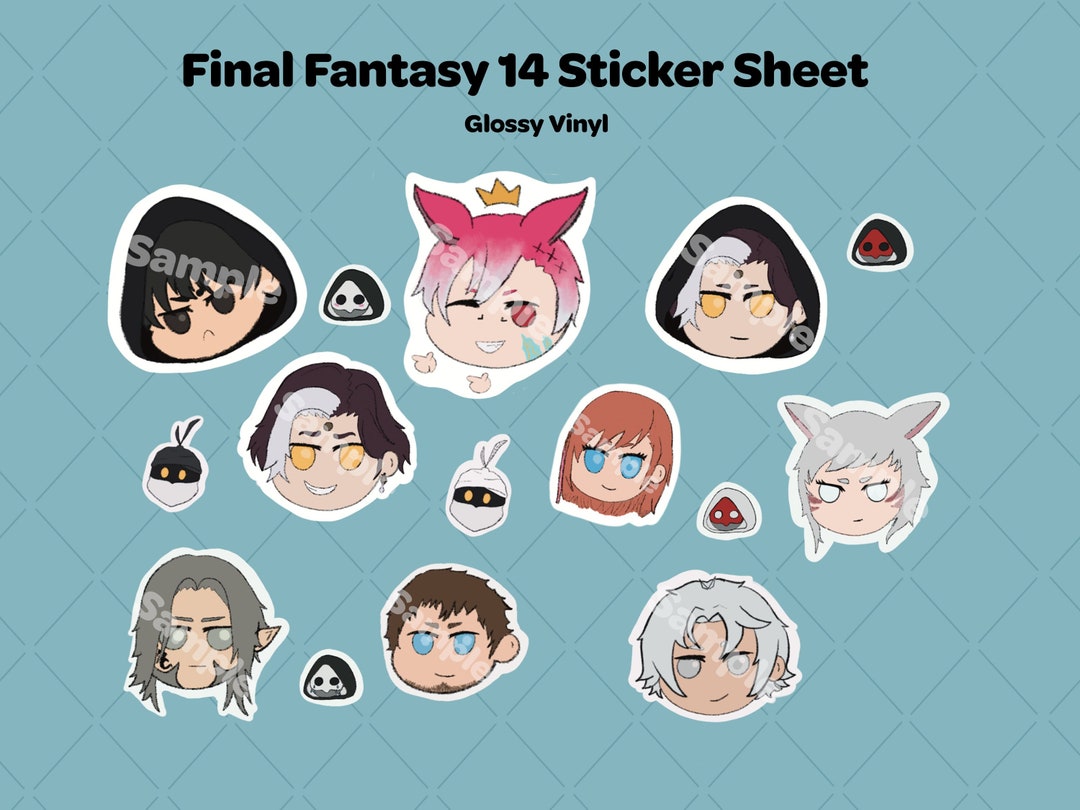FF14 Sticker Sheet - Etsy