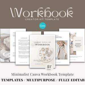 Minimalist Canva Workbook Template, Lead Magnet Worksheet Template, DIY ...