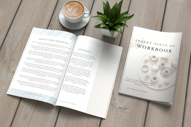 Minimalist Canva Workbook Template, Lead Magnet Worksheet Template, DIY ...