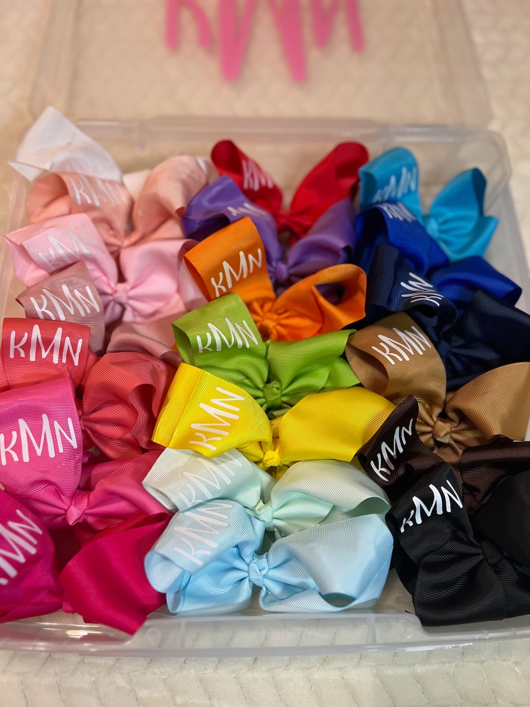 Personalized Hair Bows, Hair Bow Box, Custom Hair Bow, Girls Hair Bows ...