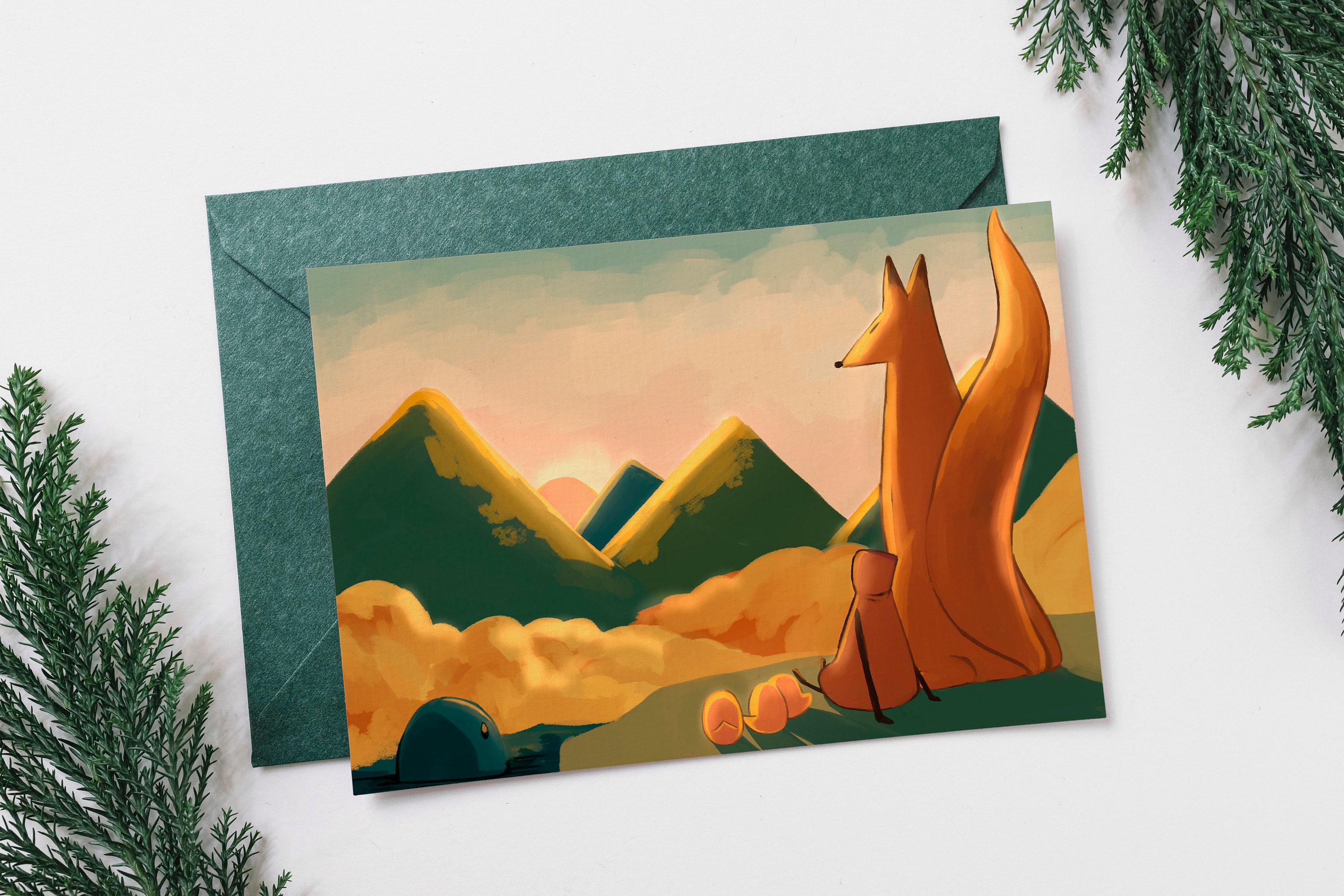 POSTCARD Happy New Year : Digital Postcard, Digital Print, Character ...