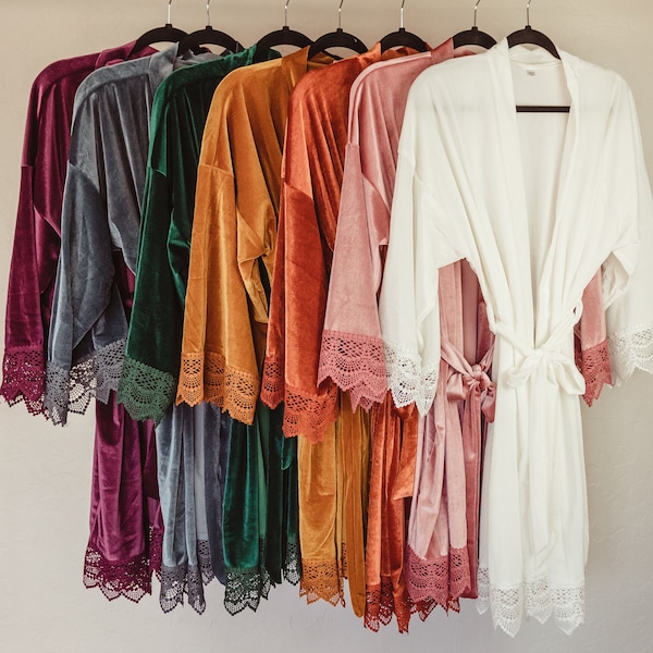 Robe With Lace - Etsy