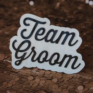 Photo Booth Props Wedding, Wedding Signs, Team Bride & Team Groom ...