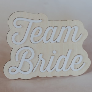 Photo Booth Props Wedding, Wedding Signs, Team Bride & Team Groom ...