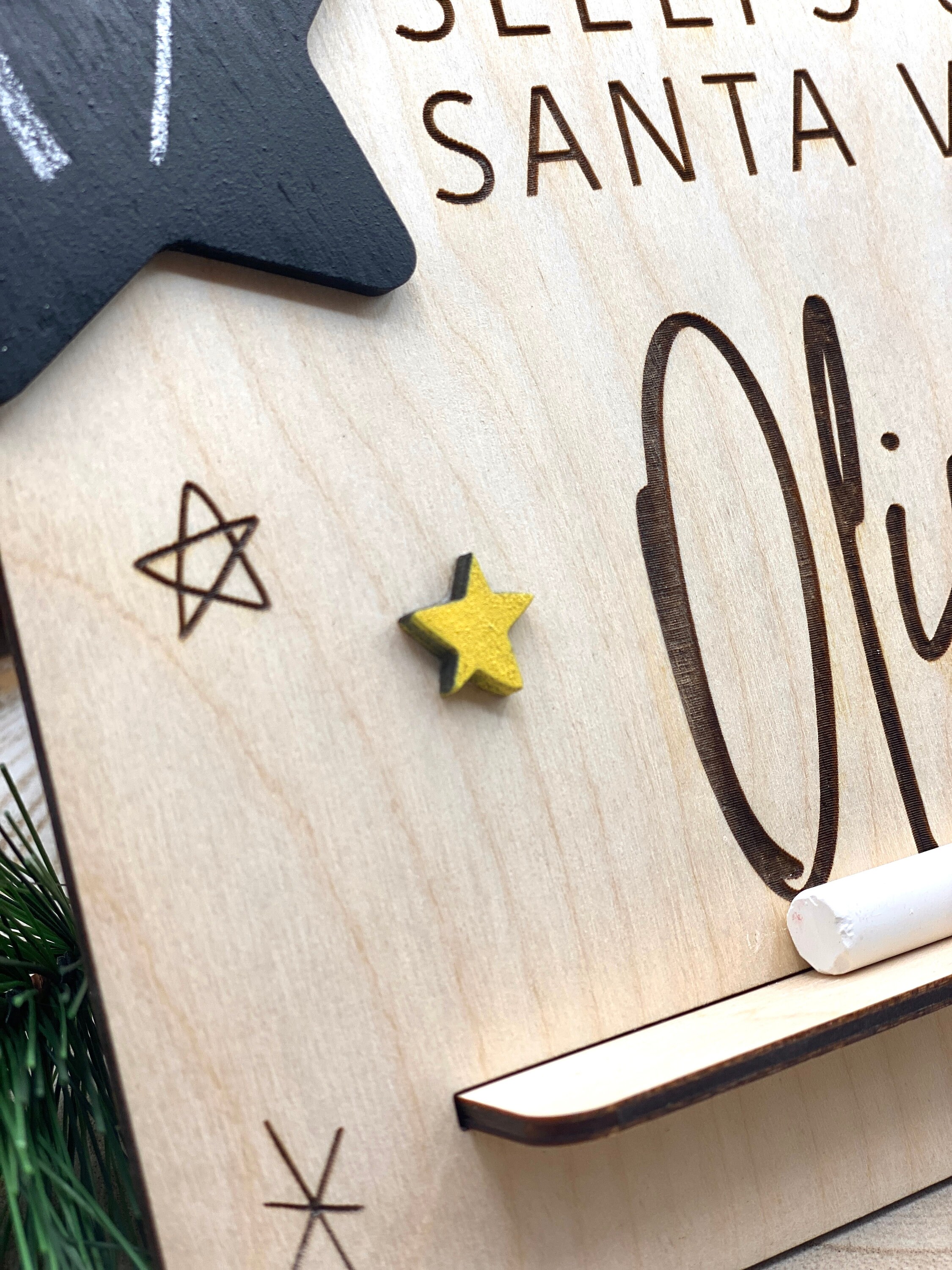 Santa Countdown SVG Christmas SVG Christmas Glowforge - Etsy