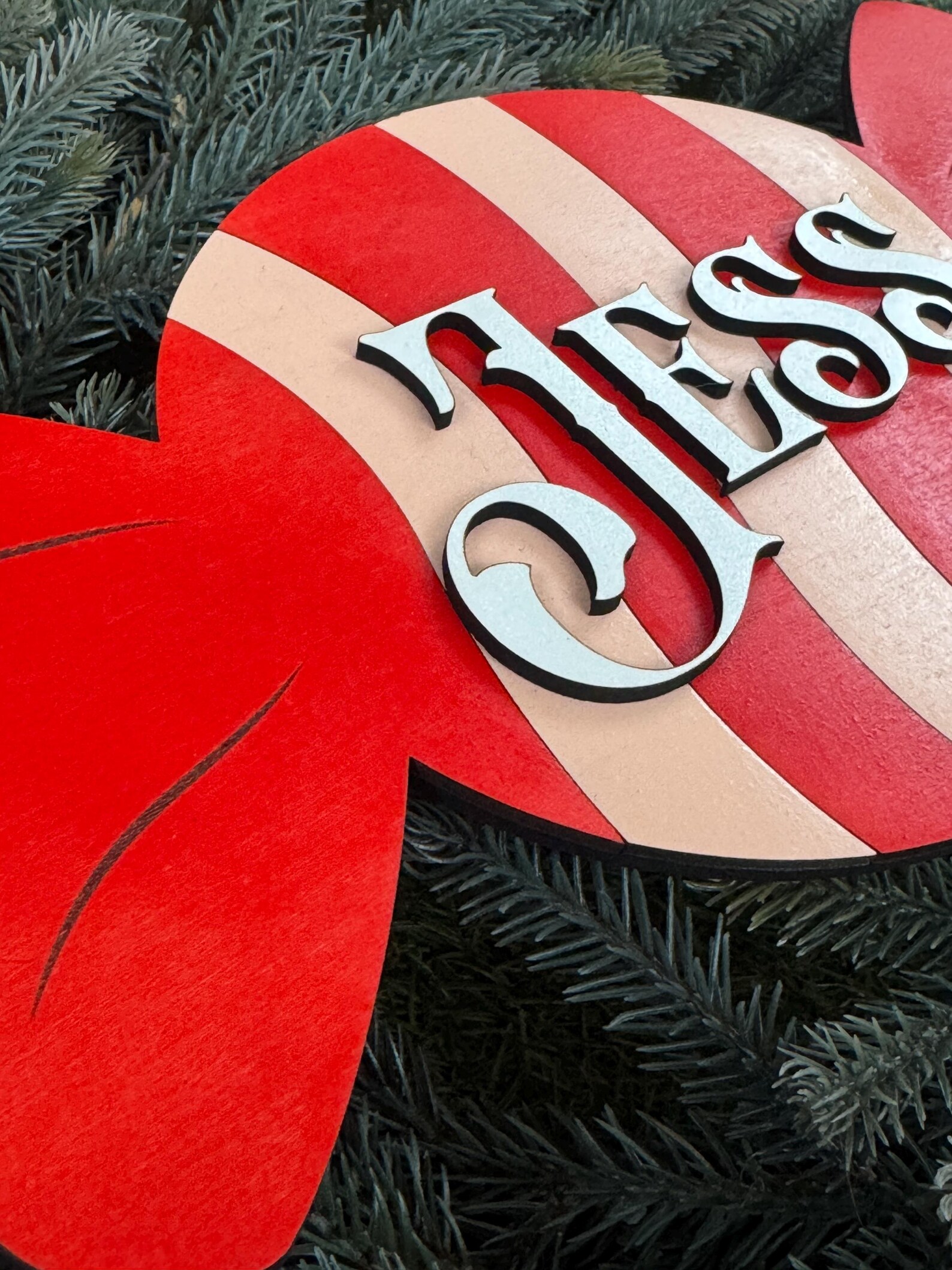 Personalised Christmas Candy SVG File for Laser Cutting & Vinyl ...