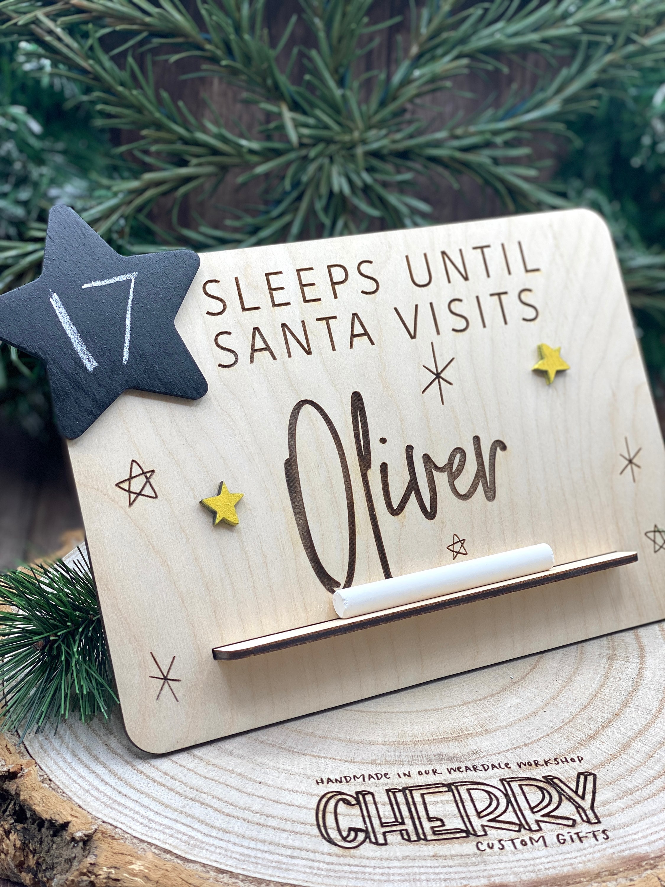 Santa Countdown SVG Christmas SVG Christmas Glowforge - Etsy