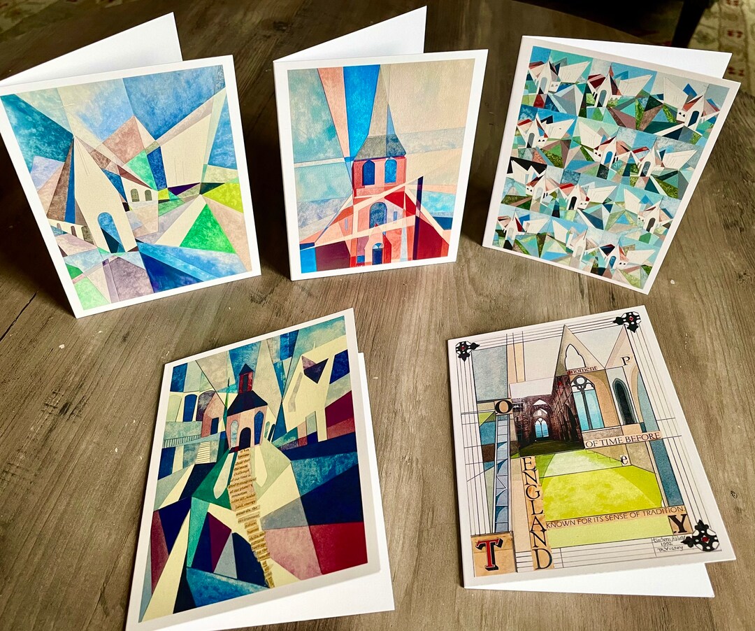 Set of 10 Note Cards: “churches,” Blank Inside, W/ Envelopes, FREE ...