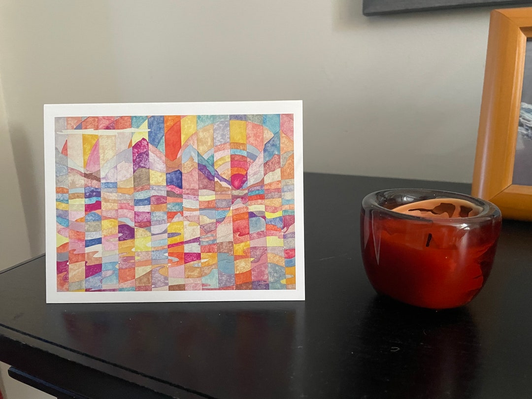 Set of 10 Note Cards, “sunshine Daydream, Blank Inside W/ Envelopes - Etsy