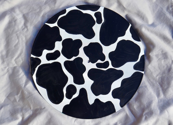 Cow Print Disque vinyle peint à la main - Etsy France
