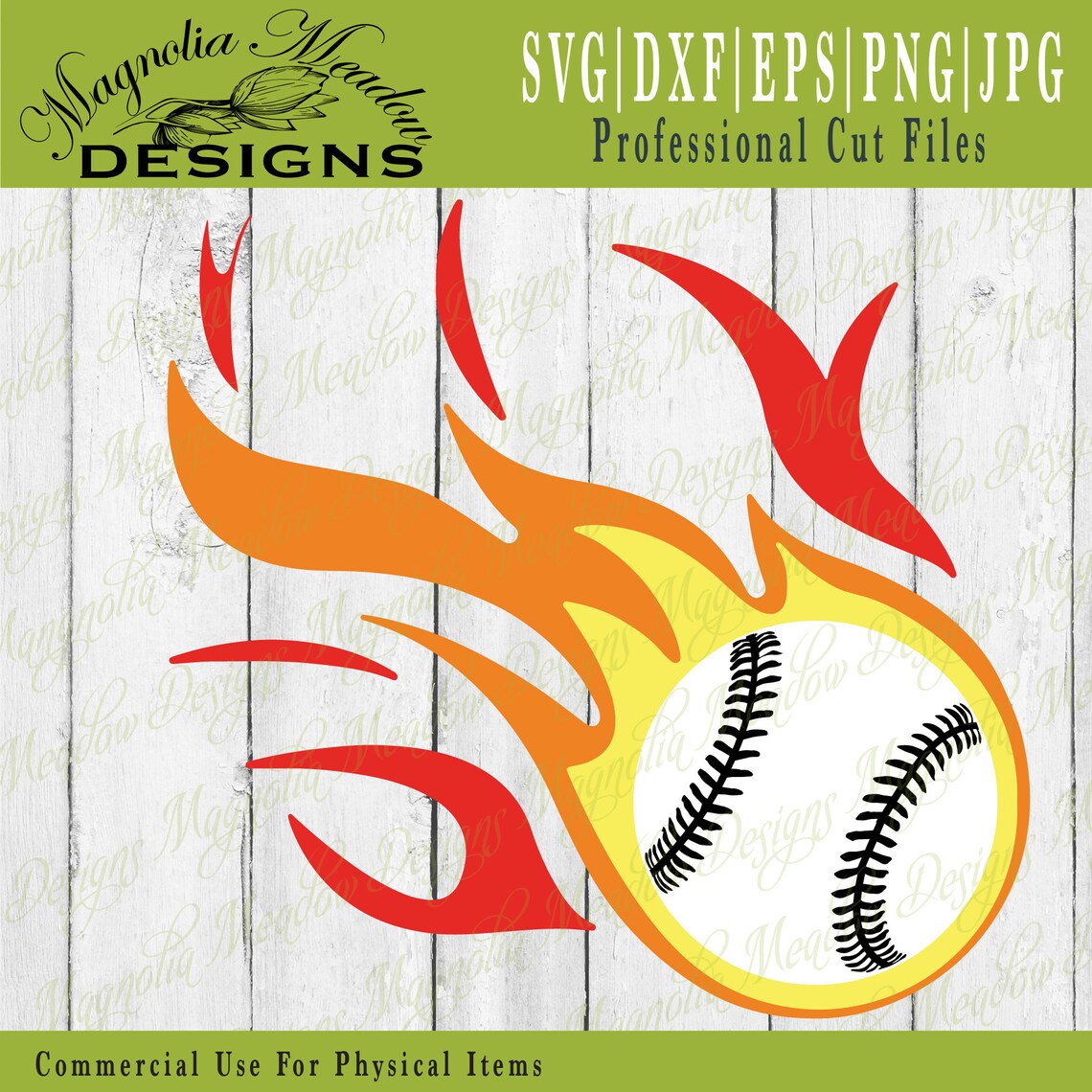 Baseball SVG, Baseball Flames SVG, Softball Flames SVG, Baseball Fire ...