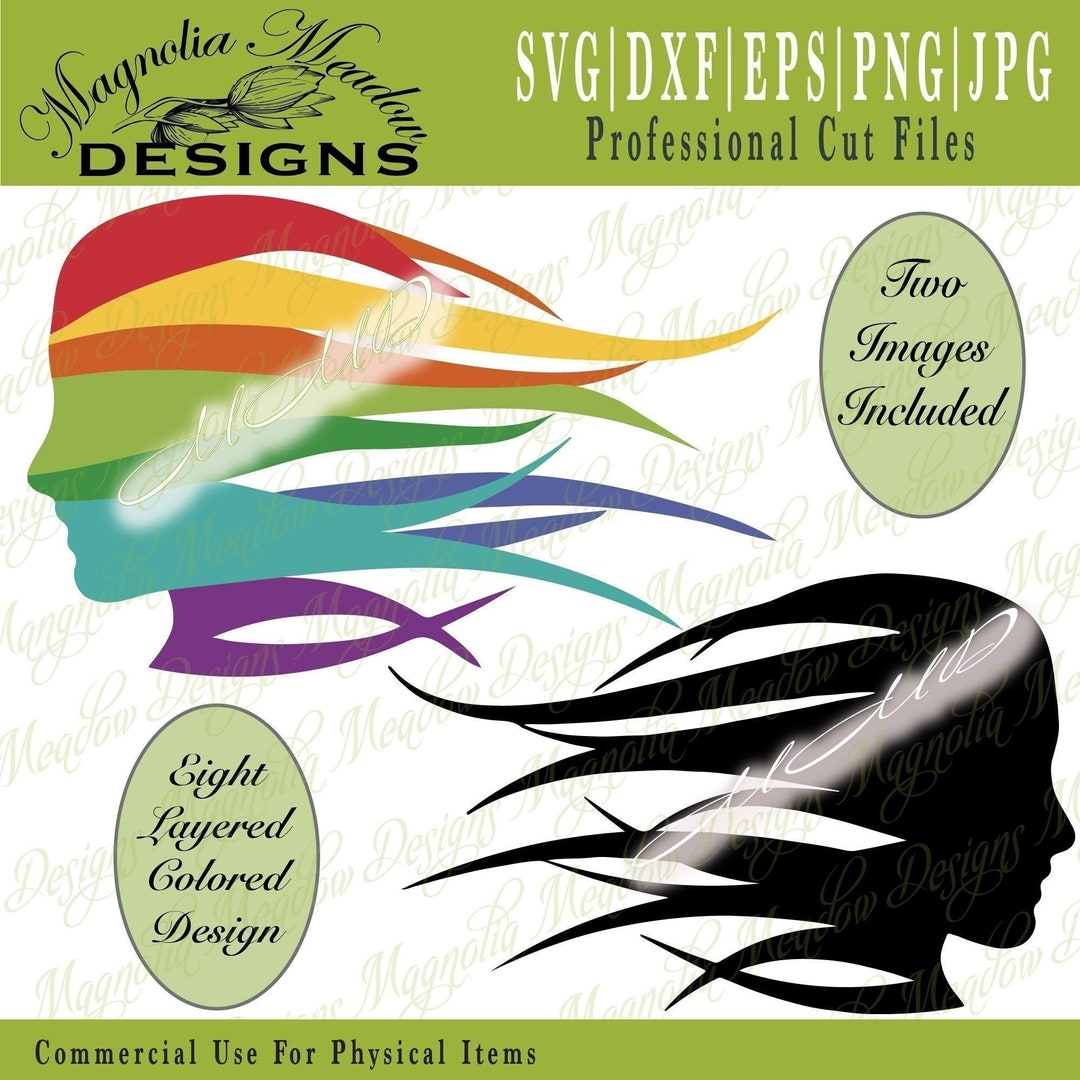 Female Long Hair SVG Long Hair SVG Female Profile SVG - Etsy Australia