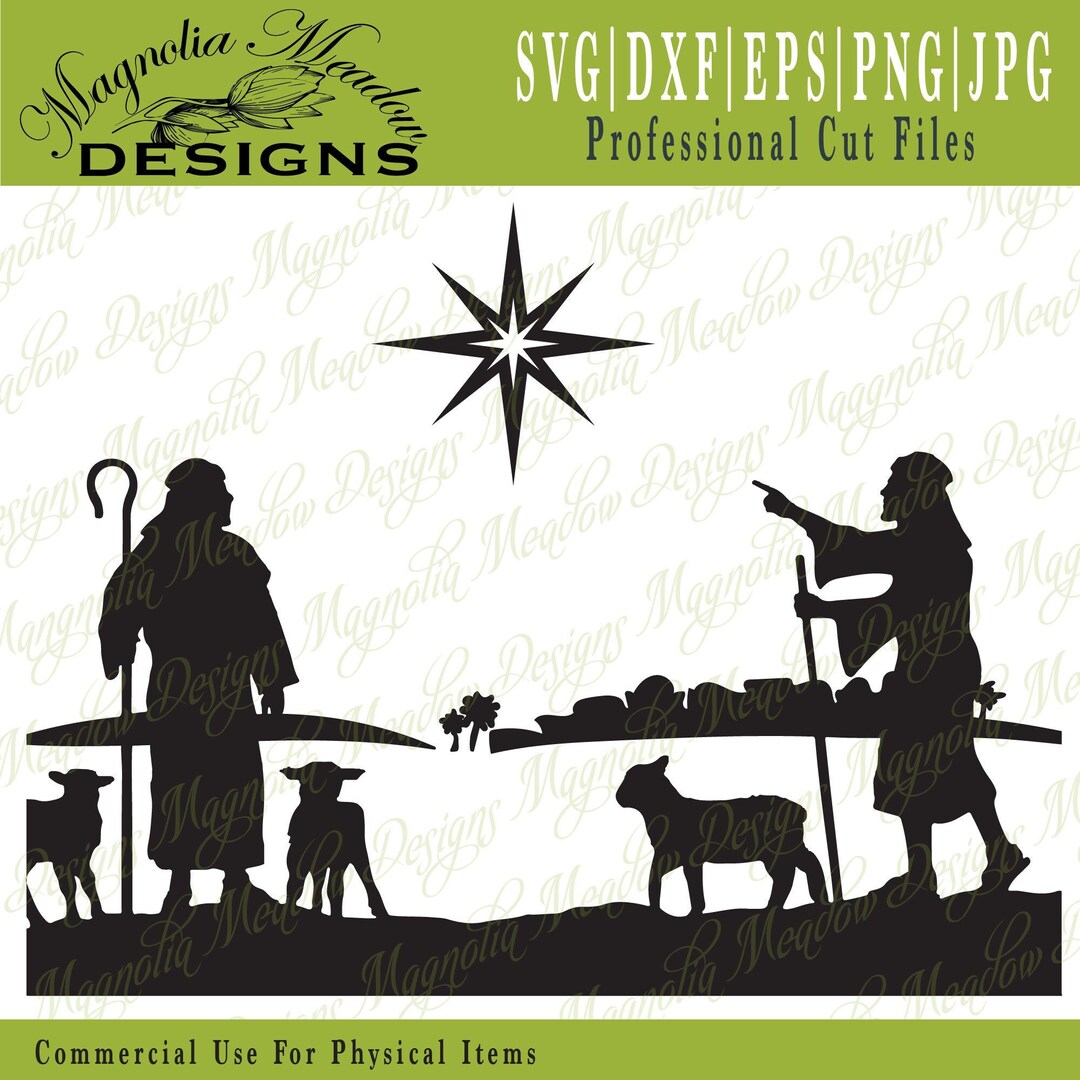 Pastores SVG, Belén SVG, Estrella del Norte SVG, Navidad Svg, Pastores ...