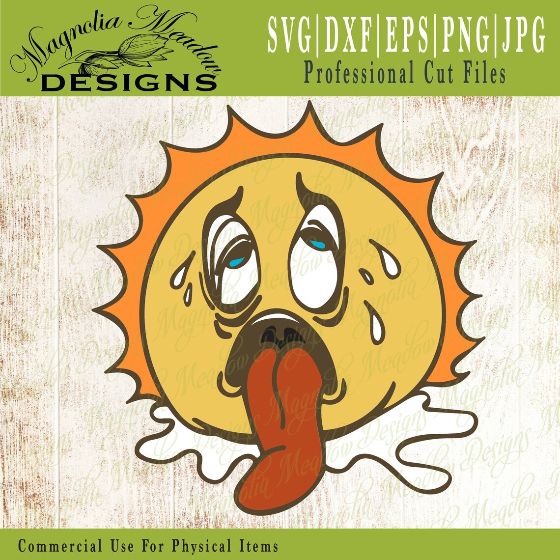 Sweating Sun SVG Hot Sun SVG Sun Over Heating Heated SVG - Etsy UK