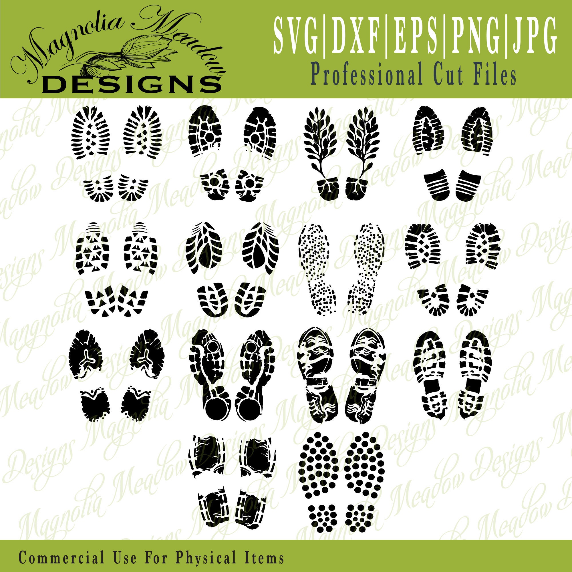 Footprints SVG, Shoe Prints Svg, Tennis Shoe Prints Svg, Hiker Prints ...