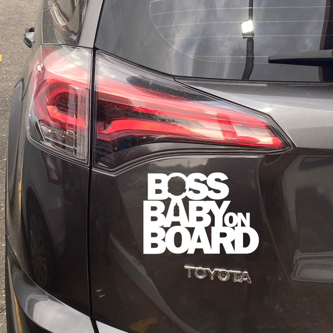 Boss Baby boy Vinyl Decal Baby on Board Vinyl Decal Car - Etsy