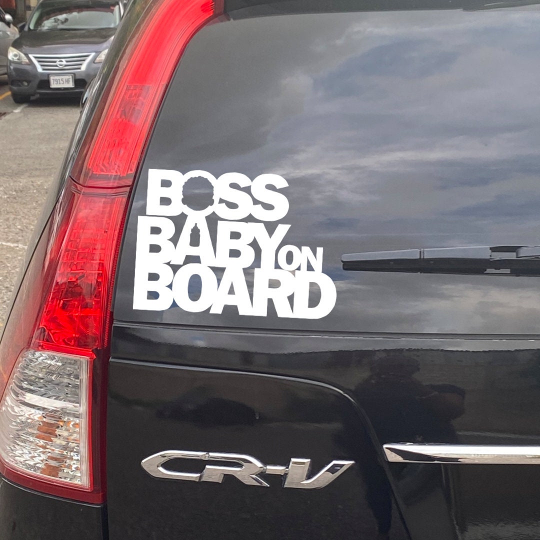 Boss Baby boy Vinyl Decal Baby on Board Vinyl Decal Car - Etsy