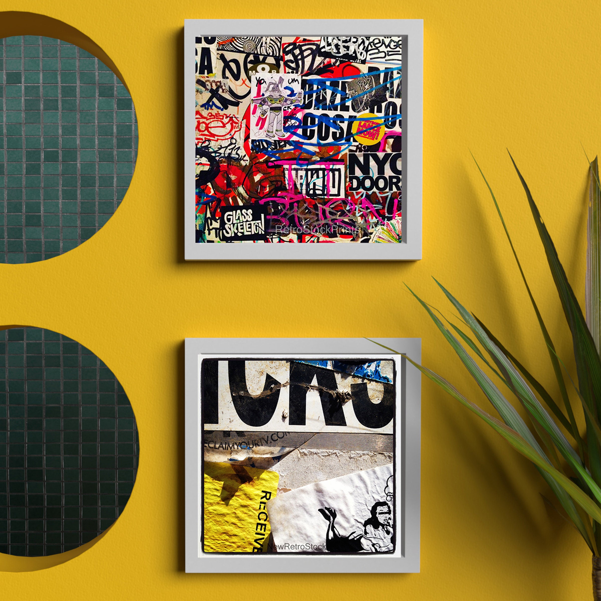 NYC Graffiti Collage Print: Urban Street Art Photo - Etsy