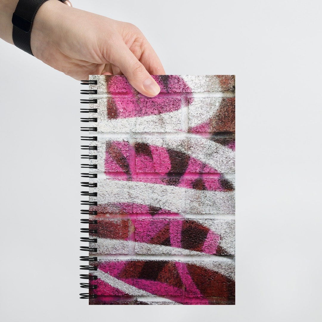 Blank Spiral Notebook Graffiti Photo Cover Sturdy Soft Cover - Etsy