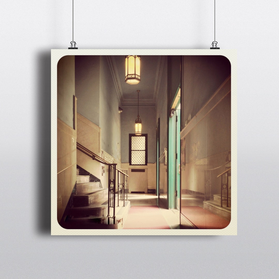 Urban Landscape Photo Print, Hallway Art, Custom Canvas or Acrylic ...