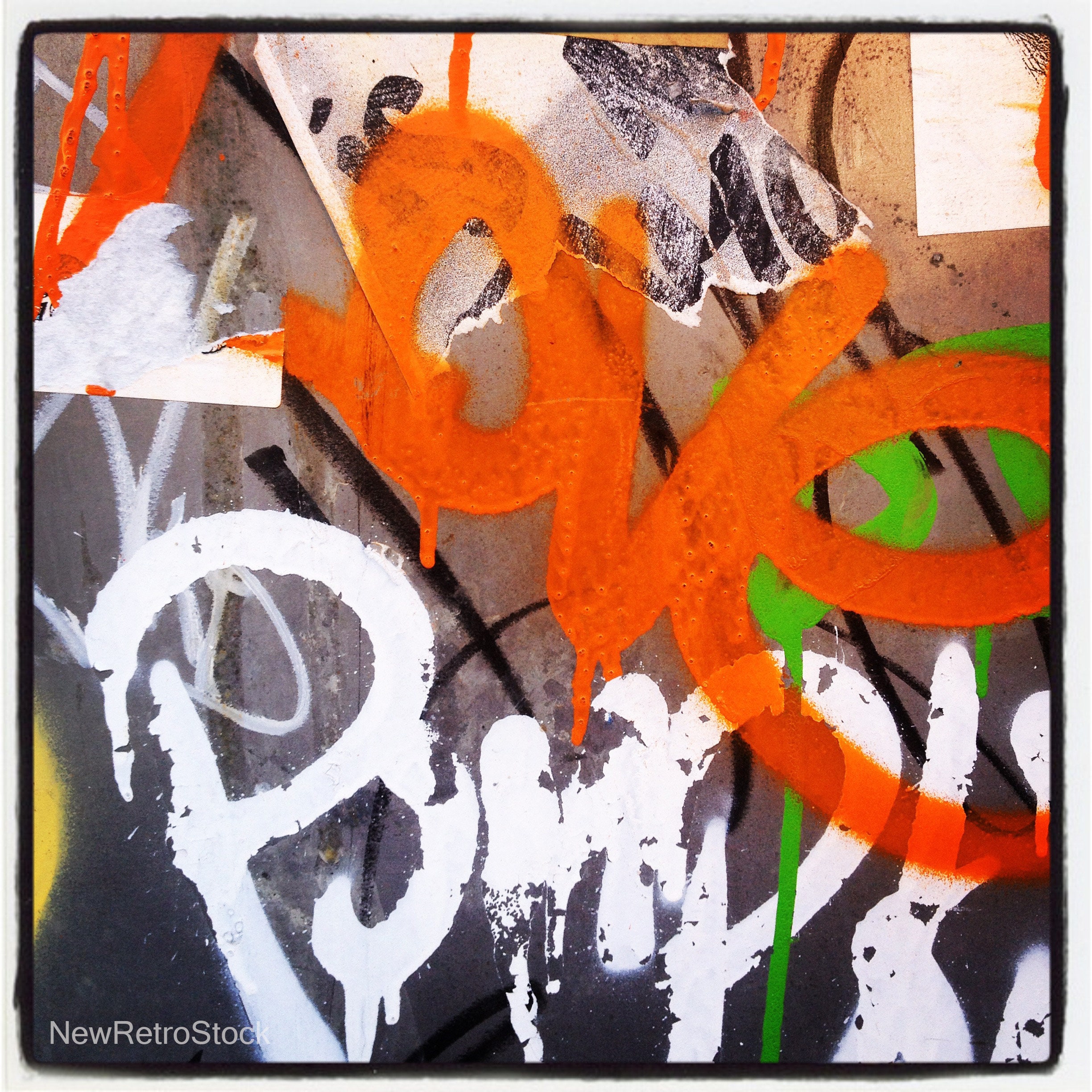 Abstract Color NYC Street Wall Art Gift, Graffiti Collage Photo, Trendy ...
