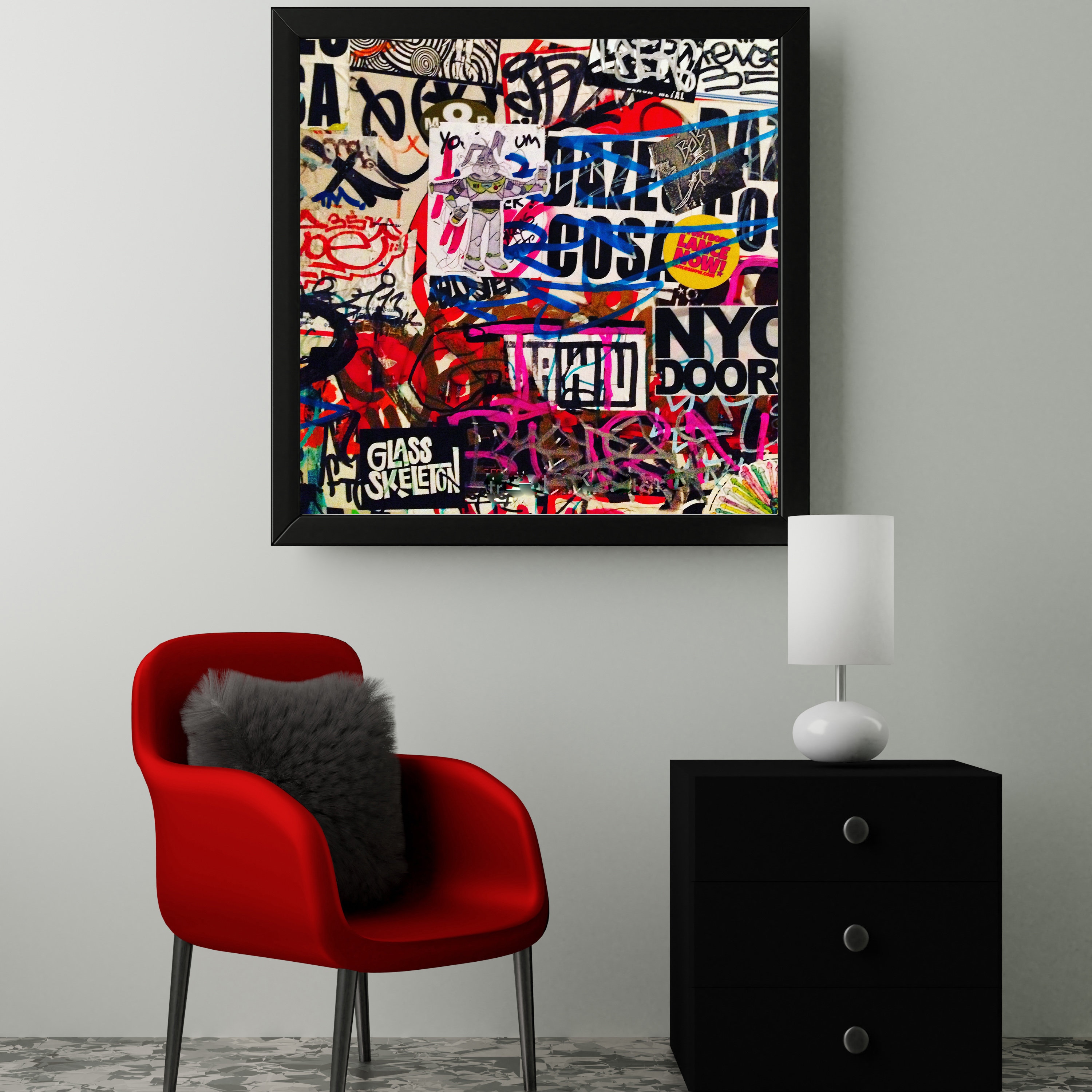 NYC Graffiti Collage Print: Urban Street Art Photo - Etsy